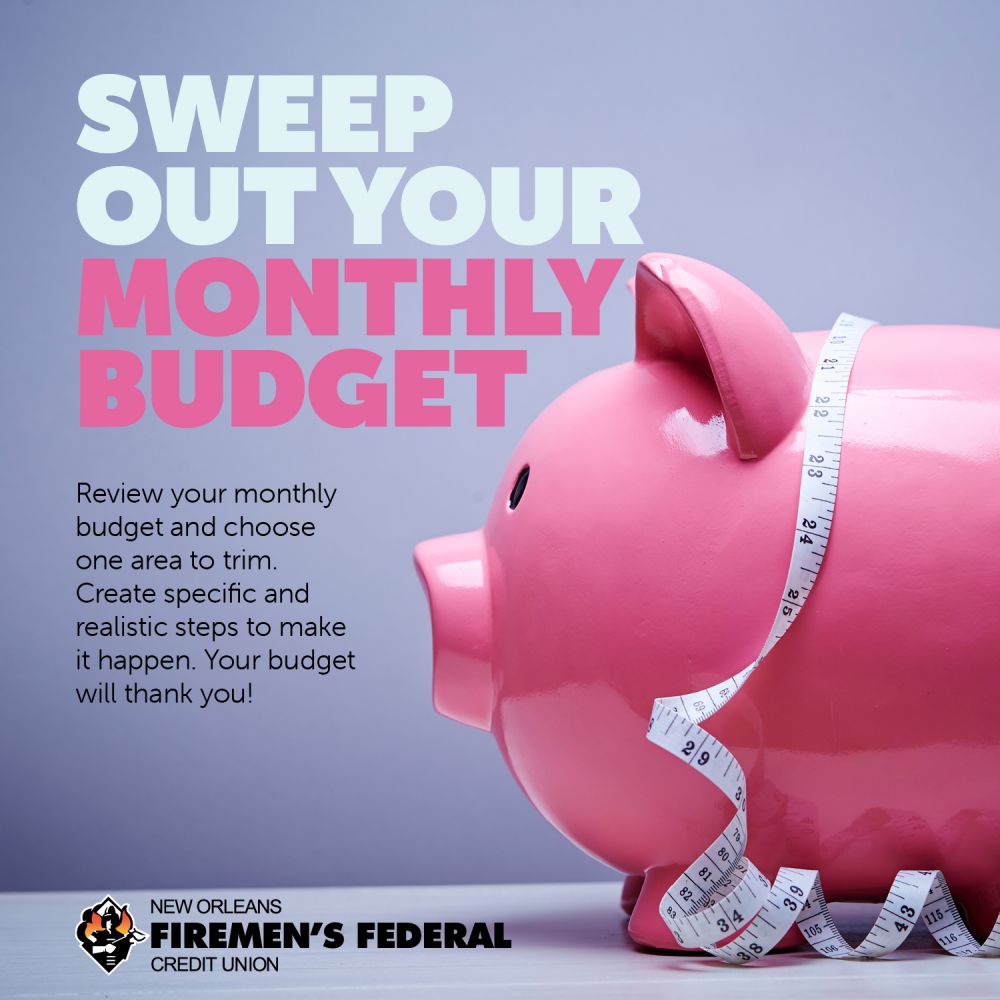 Sweep Out Your Monthly Budget