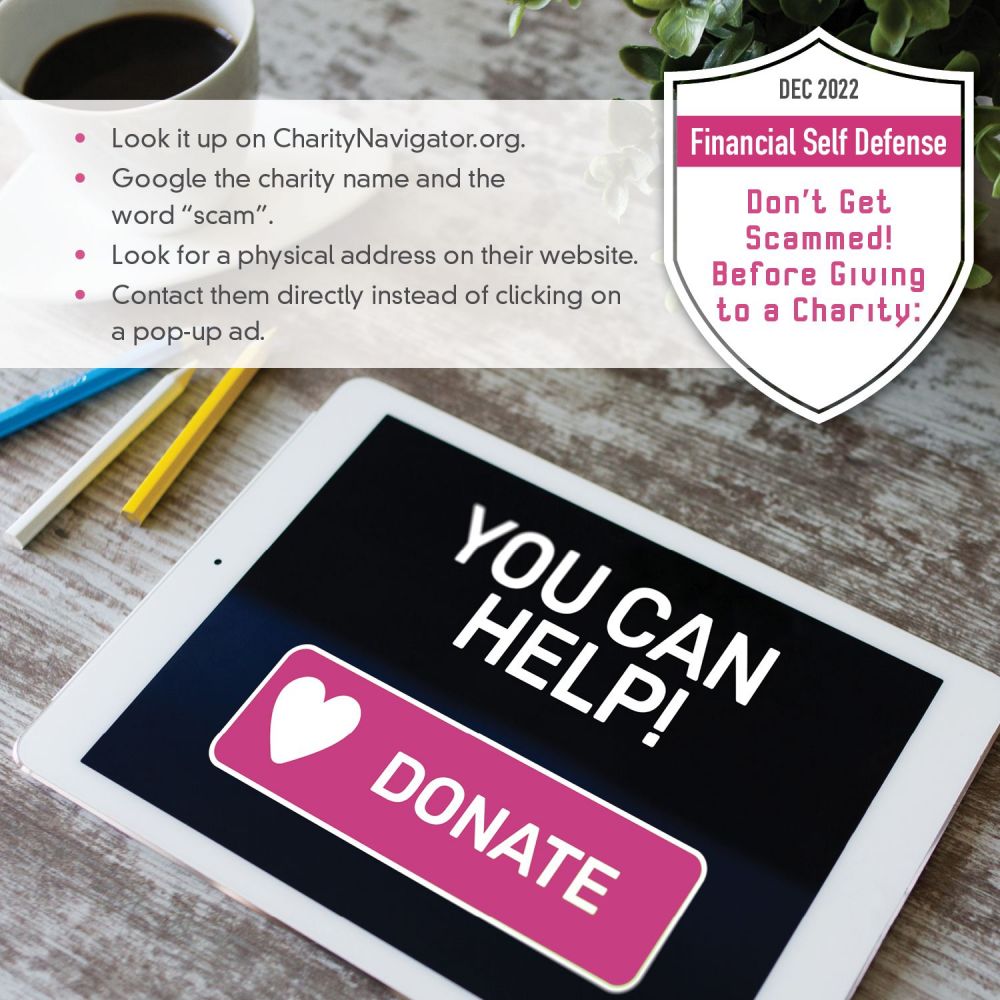 Don’t Get Scammed! Before Giving to a Charity: